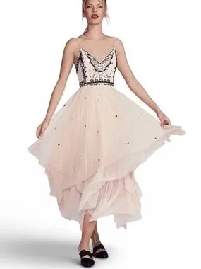 Free People | Dresses | Free People Wildflower Festival Chic Bead ...